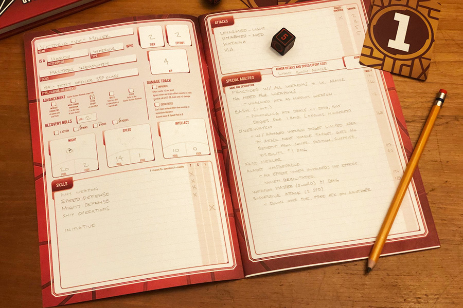 Cypher System Character Portfolio - Monte Cook Games Store