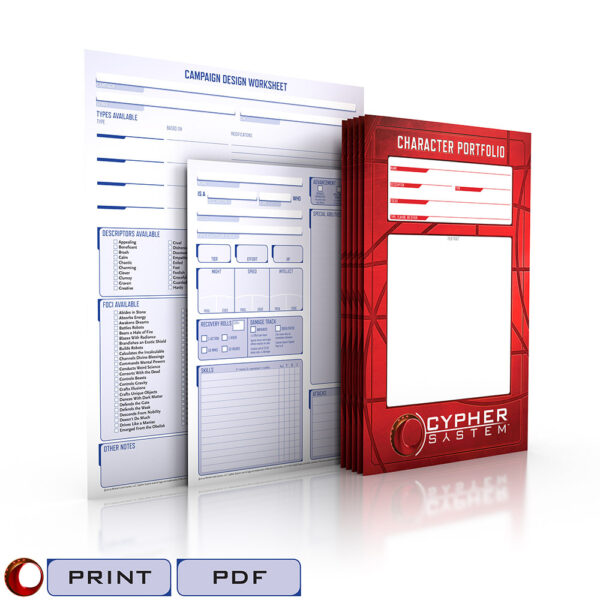 Cypher System Character Portfolios and Character Sheets - Monte Cook Games Store