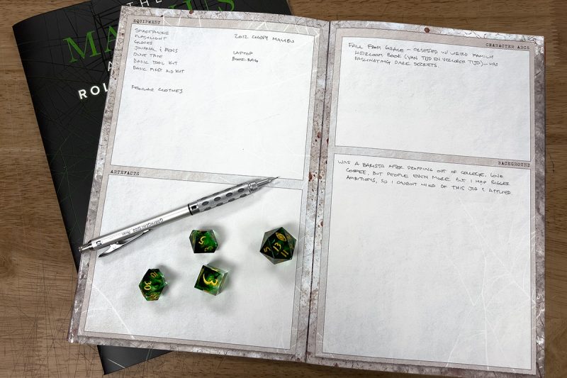 The Magnus Archives Character Portfolios and Character Sheet - Monte Cook Games Store