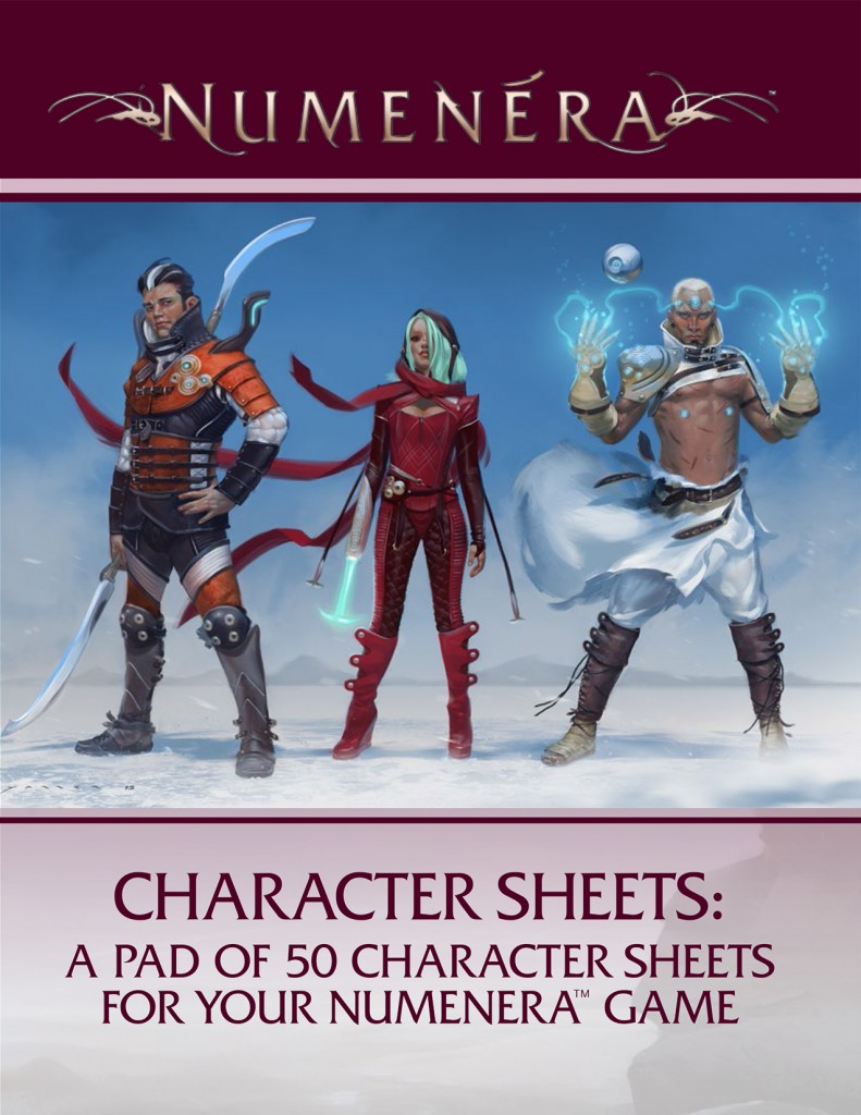 Numenera Character Sheets - Monte Cook Games
