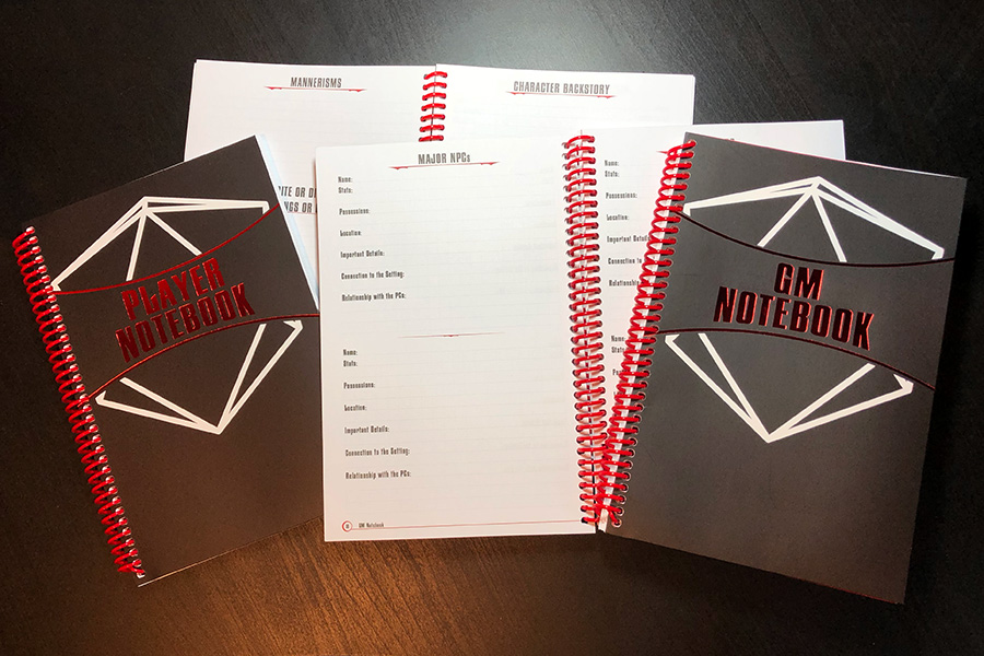 GM Notebook and Player Notebook - Monte Cook Games