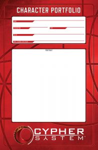 Cypher System Character Portfolio - Monte Cook Games