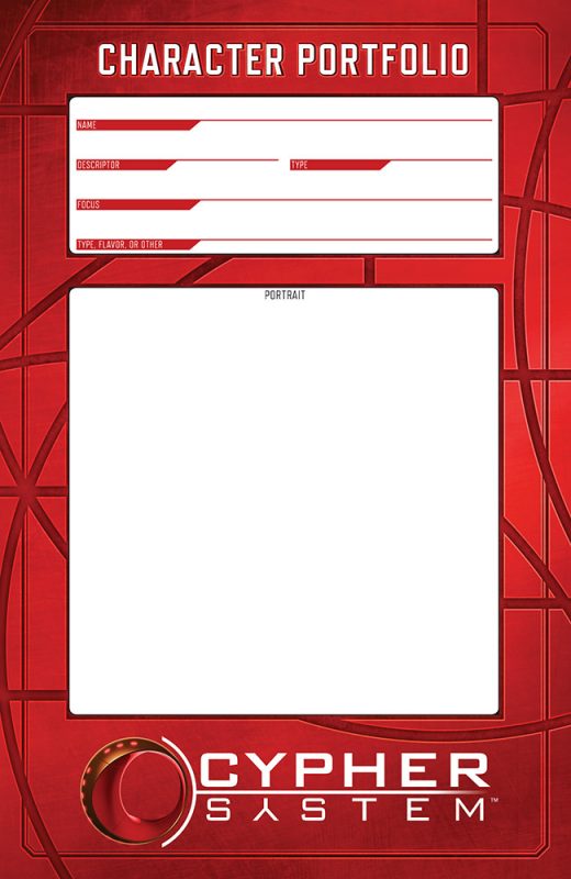 Cypher System Character Portfolio - Monte Cook Games