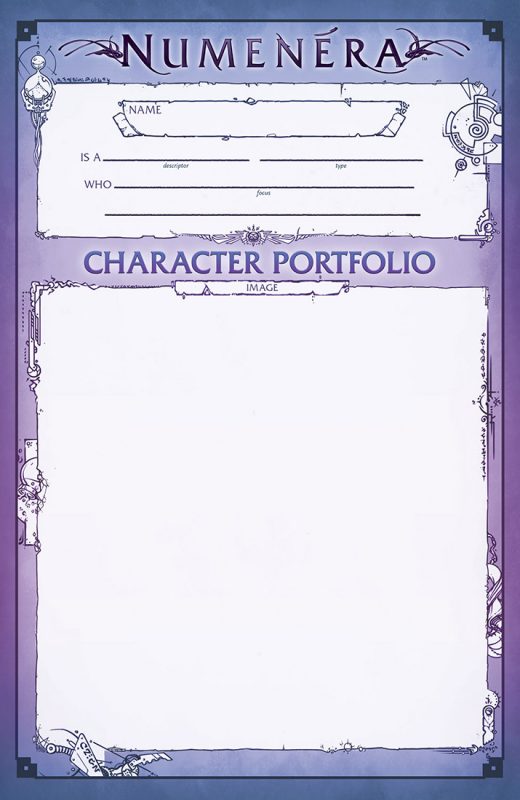 Numenera Character Portfolio - Monte Cook Games
