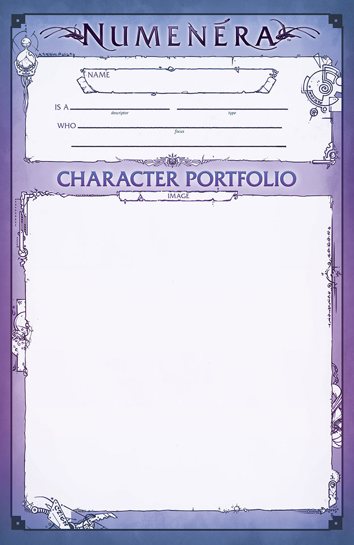Numenera Character Portfolio - Monte Cook Games