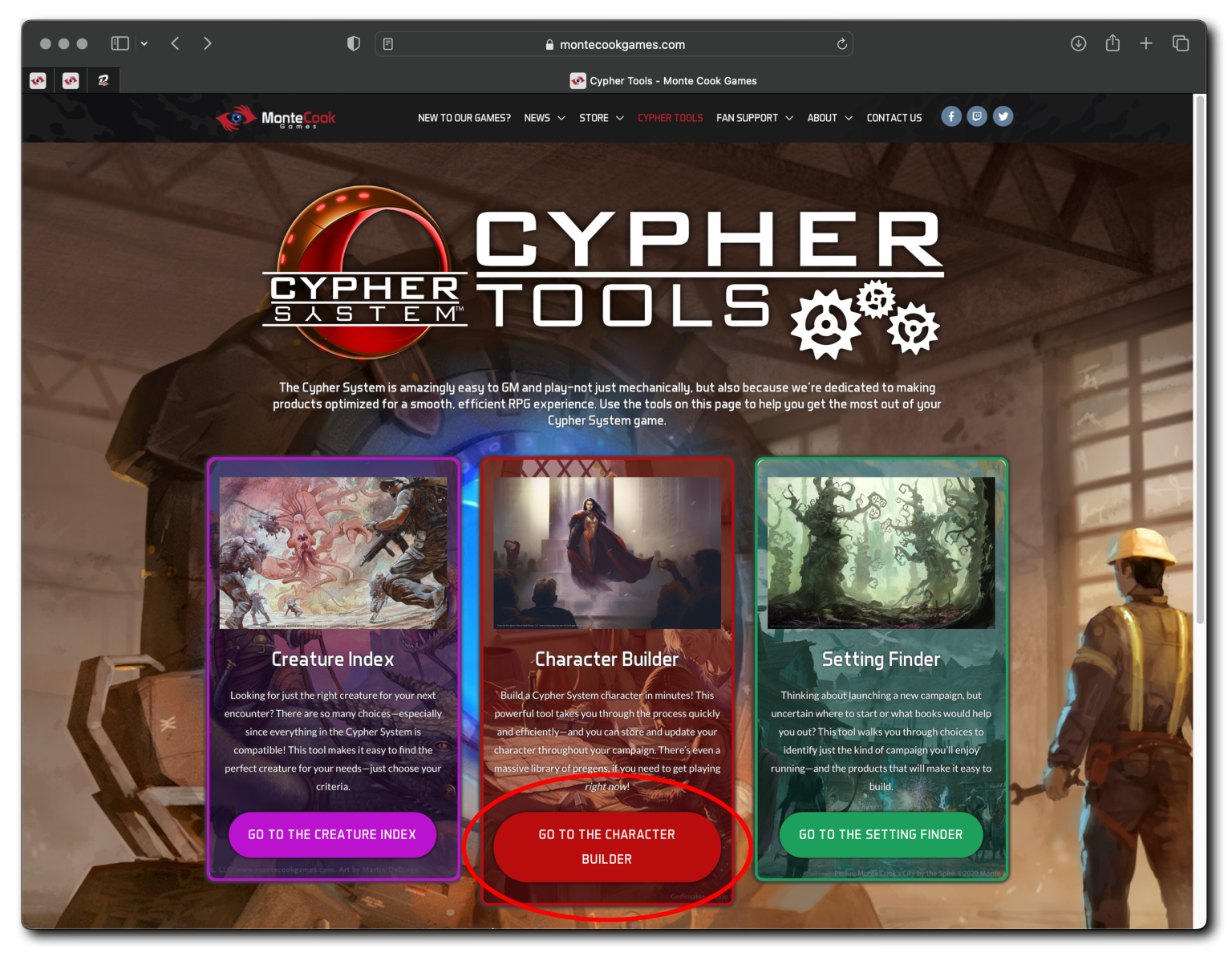 How to Use the Cypher System Character Builder - Monte Cook Games